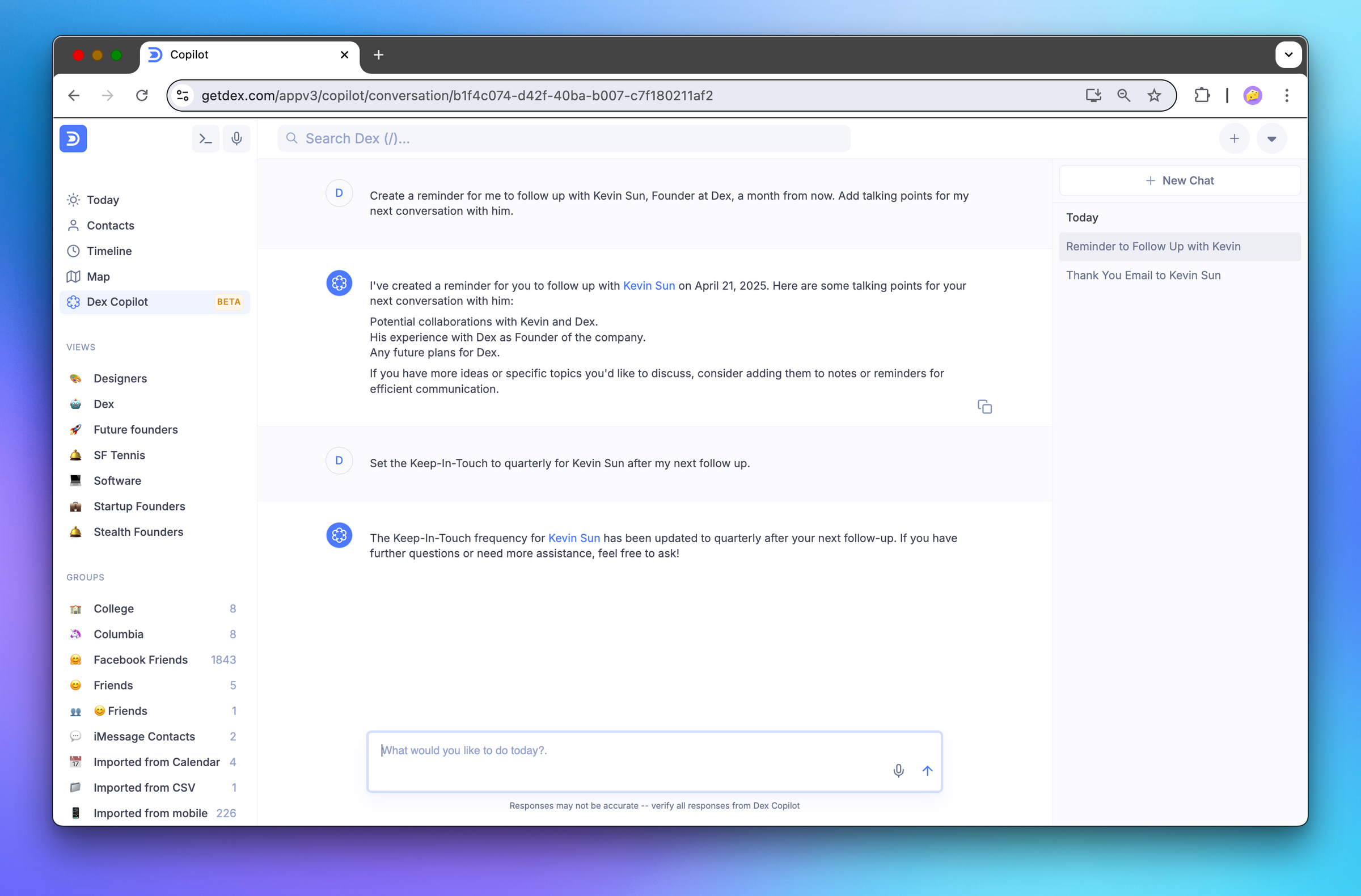 Write Thank-You Notes Effortlessly with Dex AI | Dex